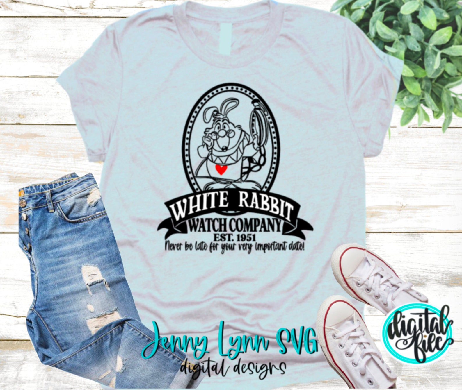 Alice in Wonderland SVG White Rabbit Watch Co Digital File Cut File ...