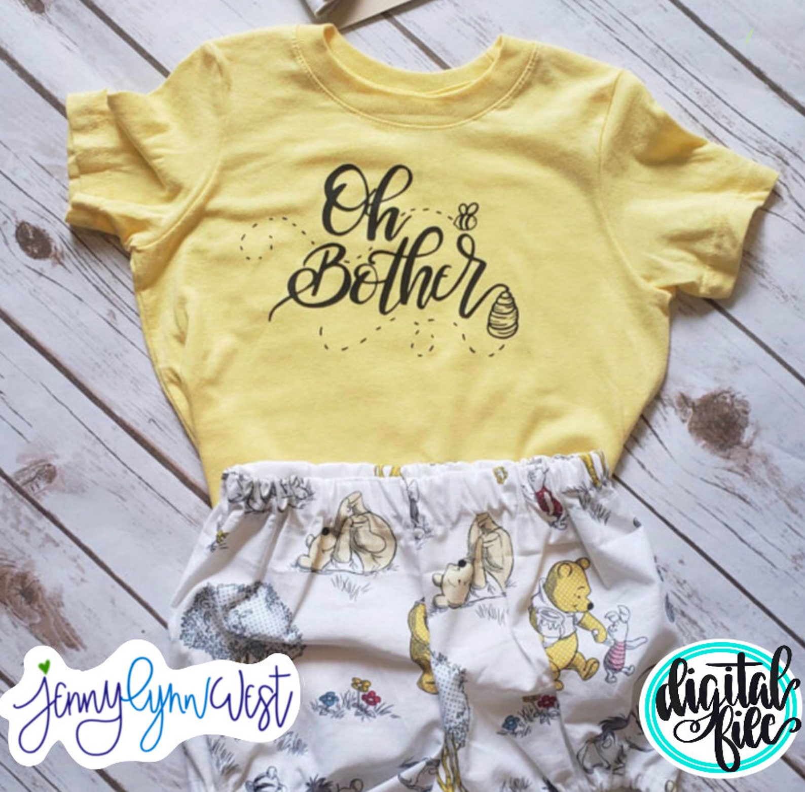Winnie the Pooh SVG Oh Bother Shirt Hand Lettered Clipart Silhouette ...