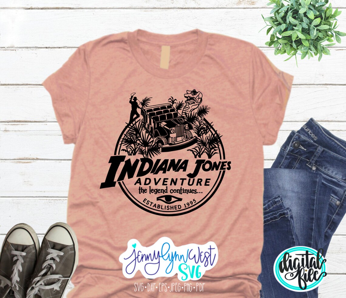 Indiana Jones Ride SVG Silhouette Cricut Cut File Disneyland - Etsy