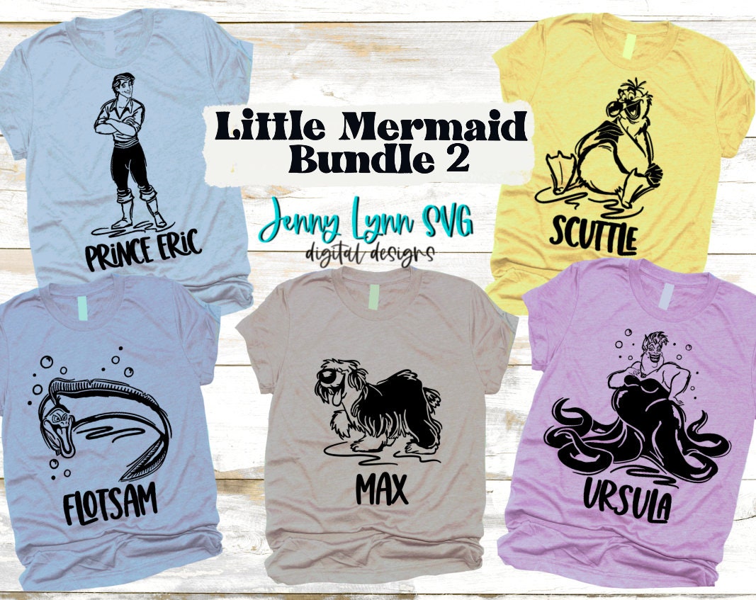 Little Mermaid SVG Bundle Ursula Prince Eric SVG Shirts - Etsy