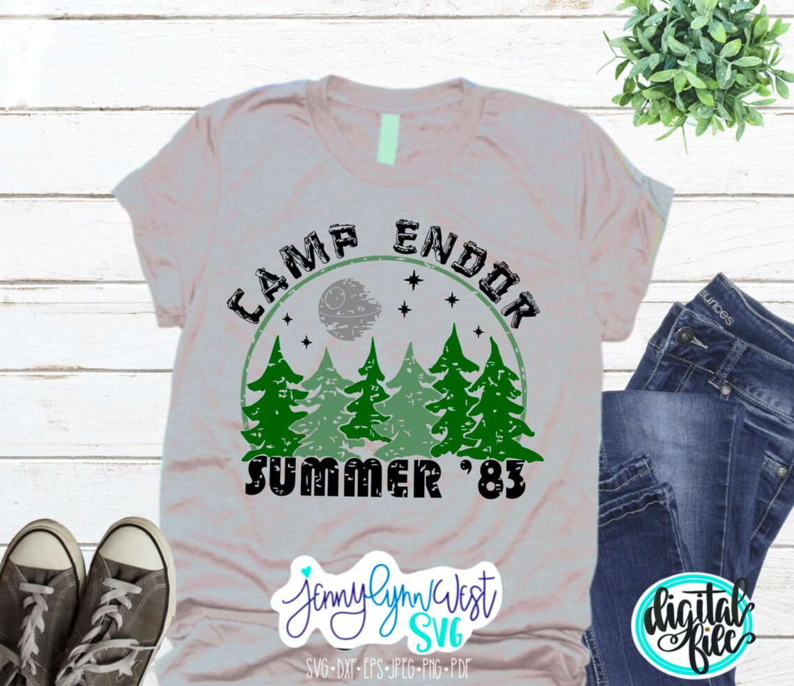 Starwars SVG Shirt Camp Endor Cut File Iron on Cricut Digital Cut File ...