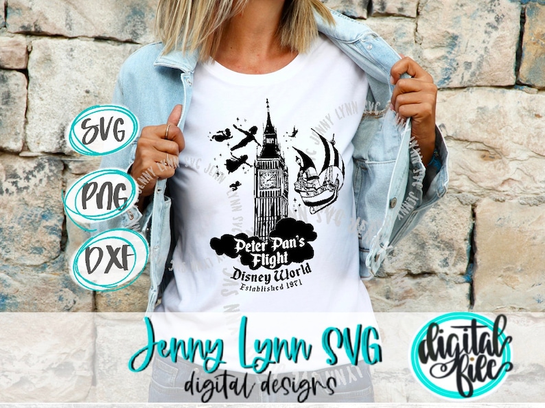 Peter Pan SVG Peter Pan’s Flight Ride Iron on Transfer Digital Download ...