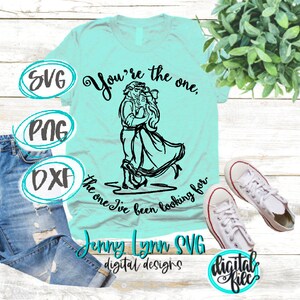 Little Mermaid SVG Ariel and Eric You’re the One Valentines Cricut Cut ...