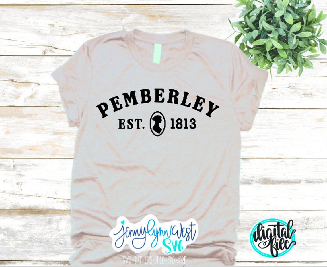 Pemberley SVG Pride and Prejudice Jane Austen SVG Pemberley - Etsy