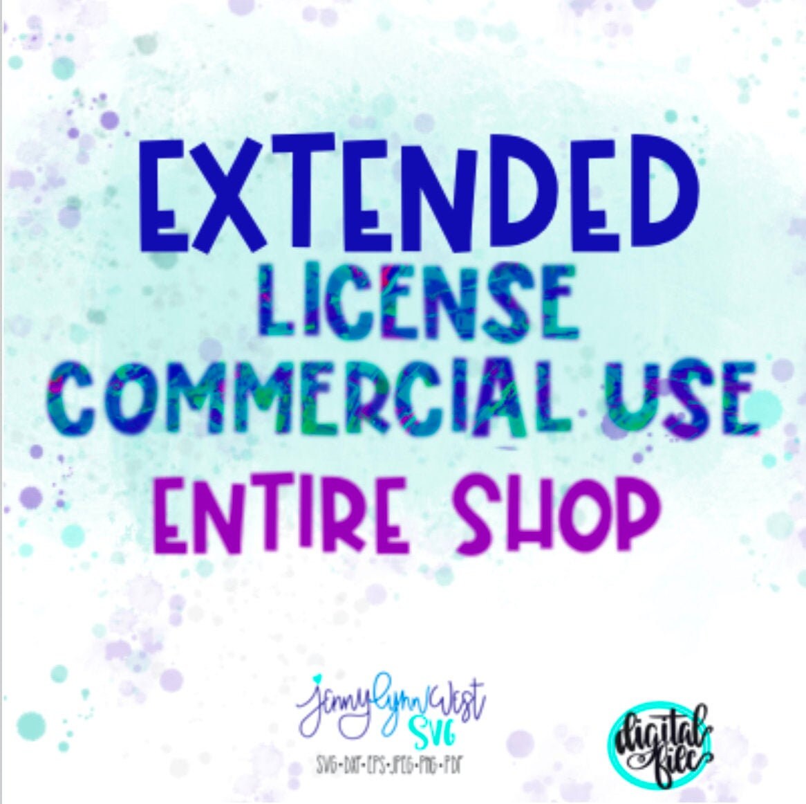 Commercial License EXTENDED LICENSE Entire Shop License All - Etsy