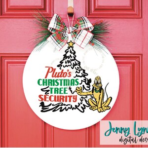 Pluto Christmas SVG Disneysvg Plutos Christmas Tree Security SVG ...