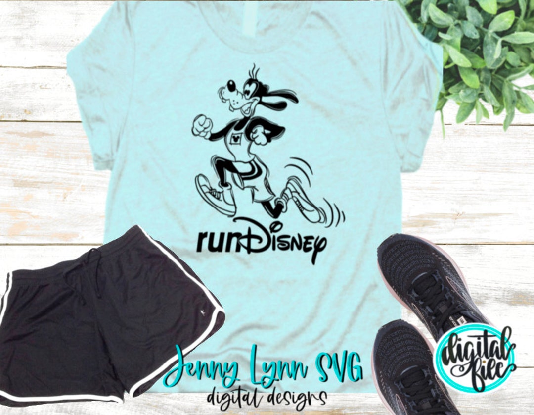 Goofy Rundisney Running Shirt SVG Rundisney Shirt Exercise SVG DXF ...