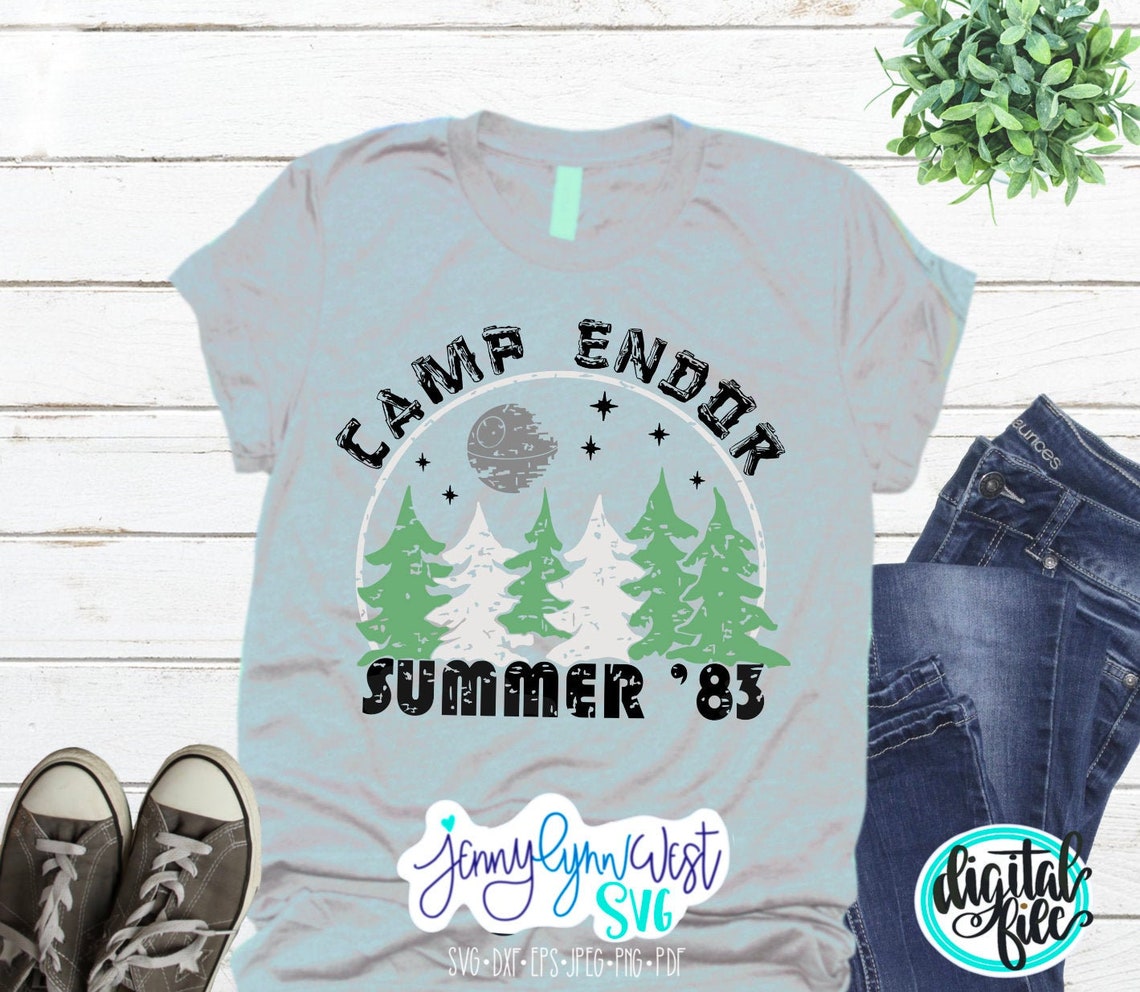 Starwars SVG Shirt Camp Endor Cut File Iron on Cricut Digital Cut File ...