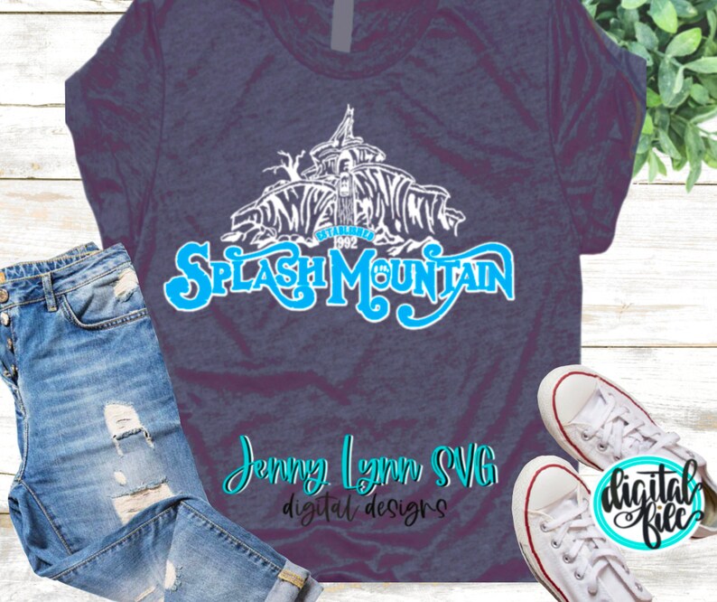 Splash Mountain SVG Digital File Cut File Silhouette Cricut - Etsy