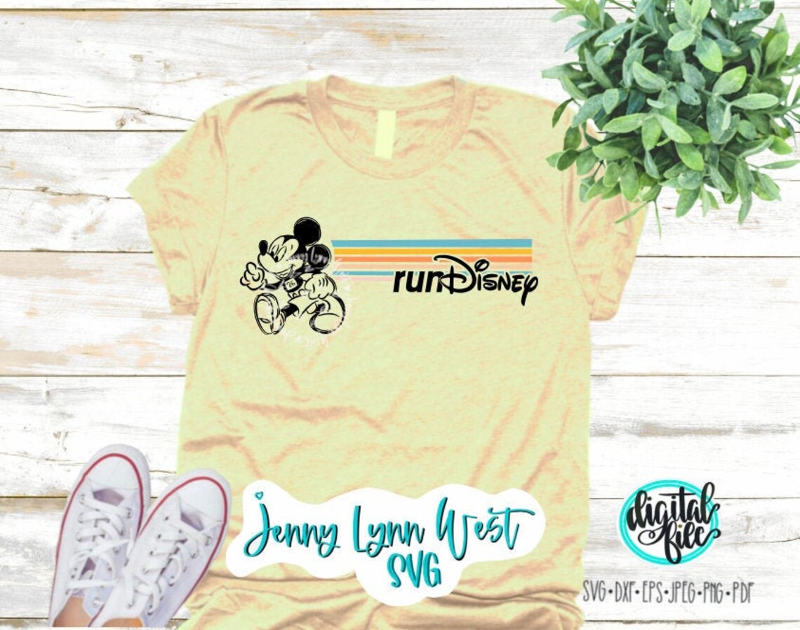 Mickey Mouse Rundisney SVG Running Shirt Svg Exercise SVG DXF ...