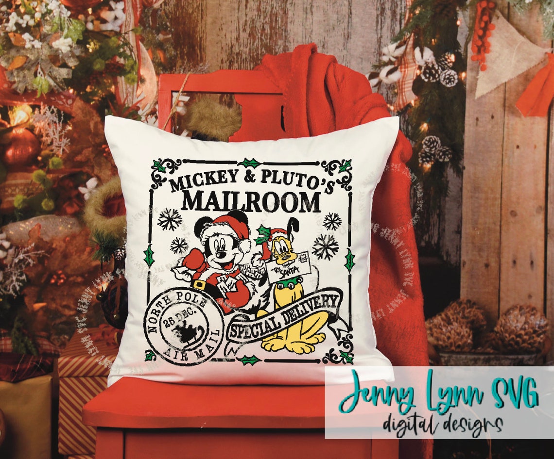 Mickey & Pluto Mailroom SVG Christmas SVG Disneysvg Mickey Mouse ...