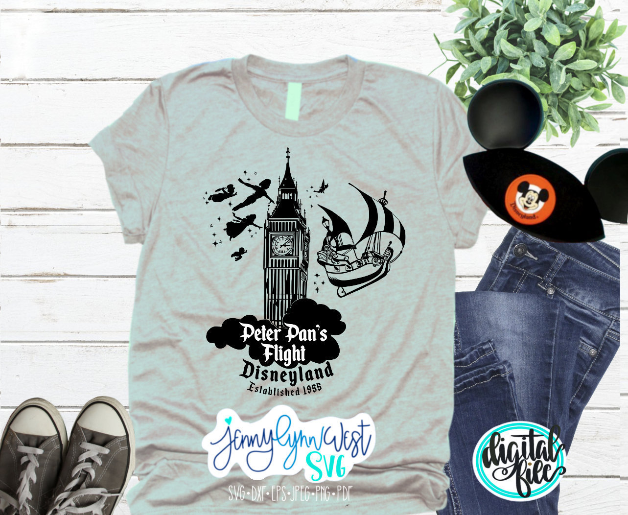 Peter Pan SVG Disneysvg Peter Pan’s Flight Ride Iron on Transfer ...