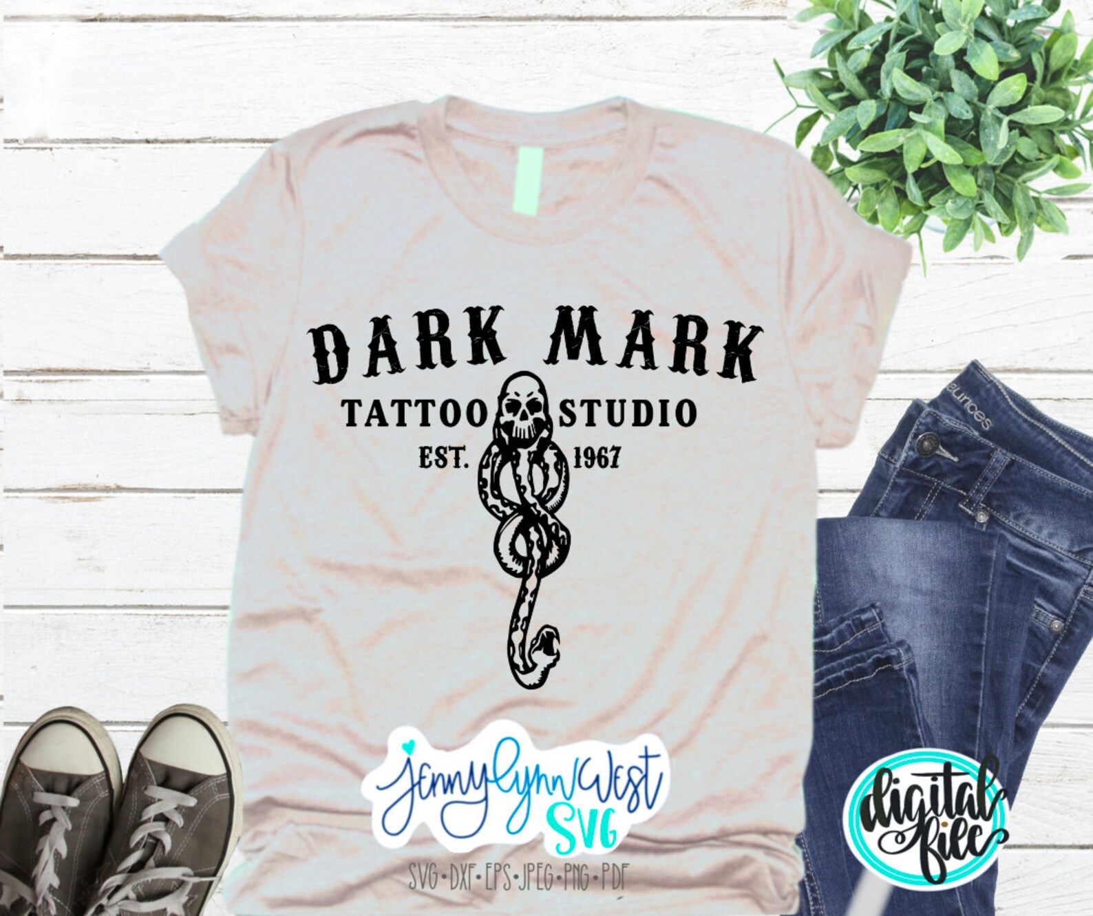 Dark Mark Tattoo Studio SVG Dark Mark Shirt Cricut Design | Etsy Canada