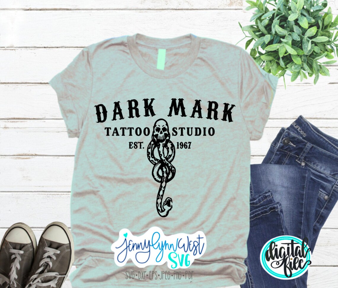 Dark Mark Tattoo Studio SVG Dark Mark Shirt Cricut Design | Etsy Canada