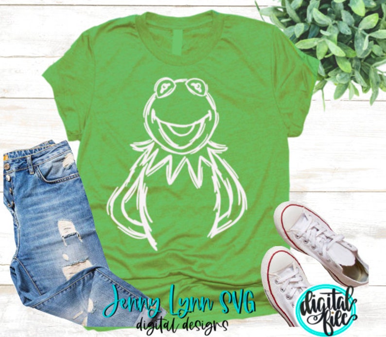 Kermit SVG Muppets Kermit the Frog SVG Muppets Kermit Sketch - Etsy