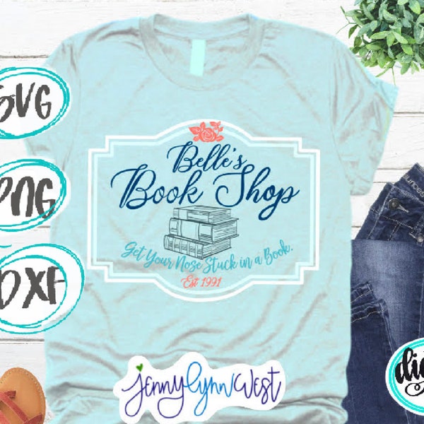 Belle Book Svg - Etsy