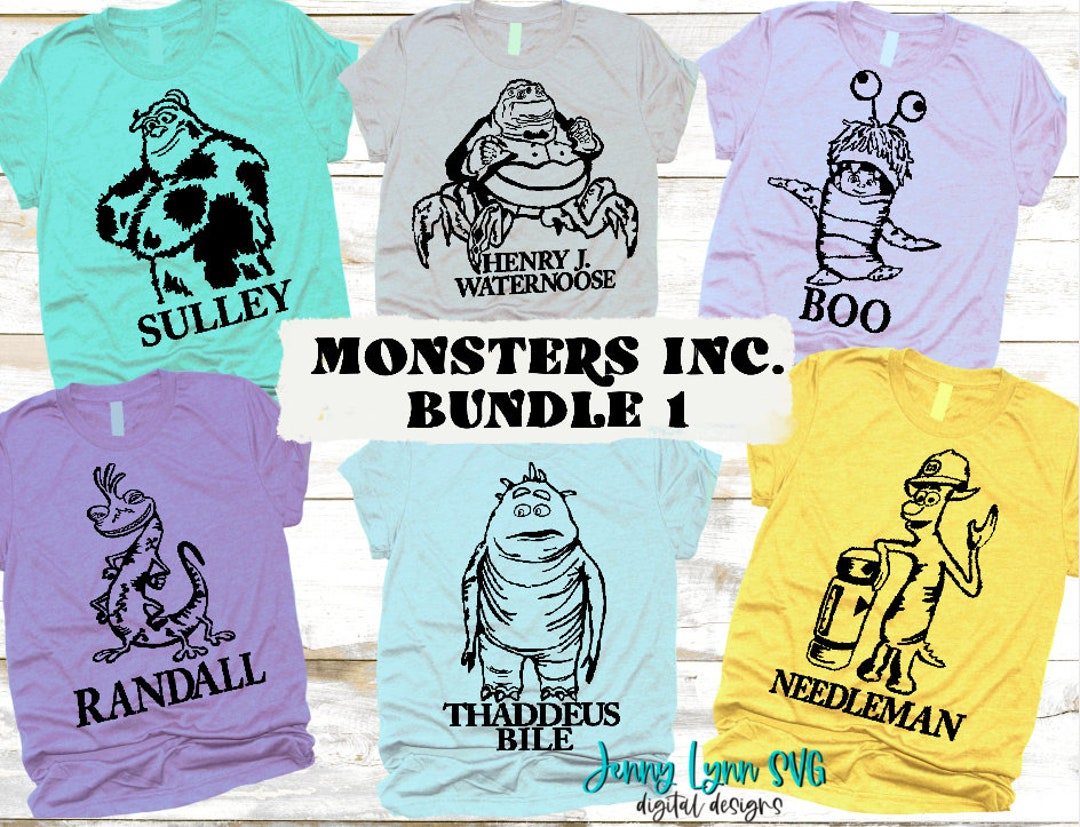 Monsters Inc SVG Bundle Sulley Boo Randall SVG Monsters Inc Shirts ...