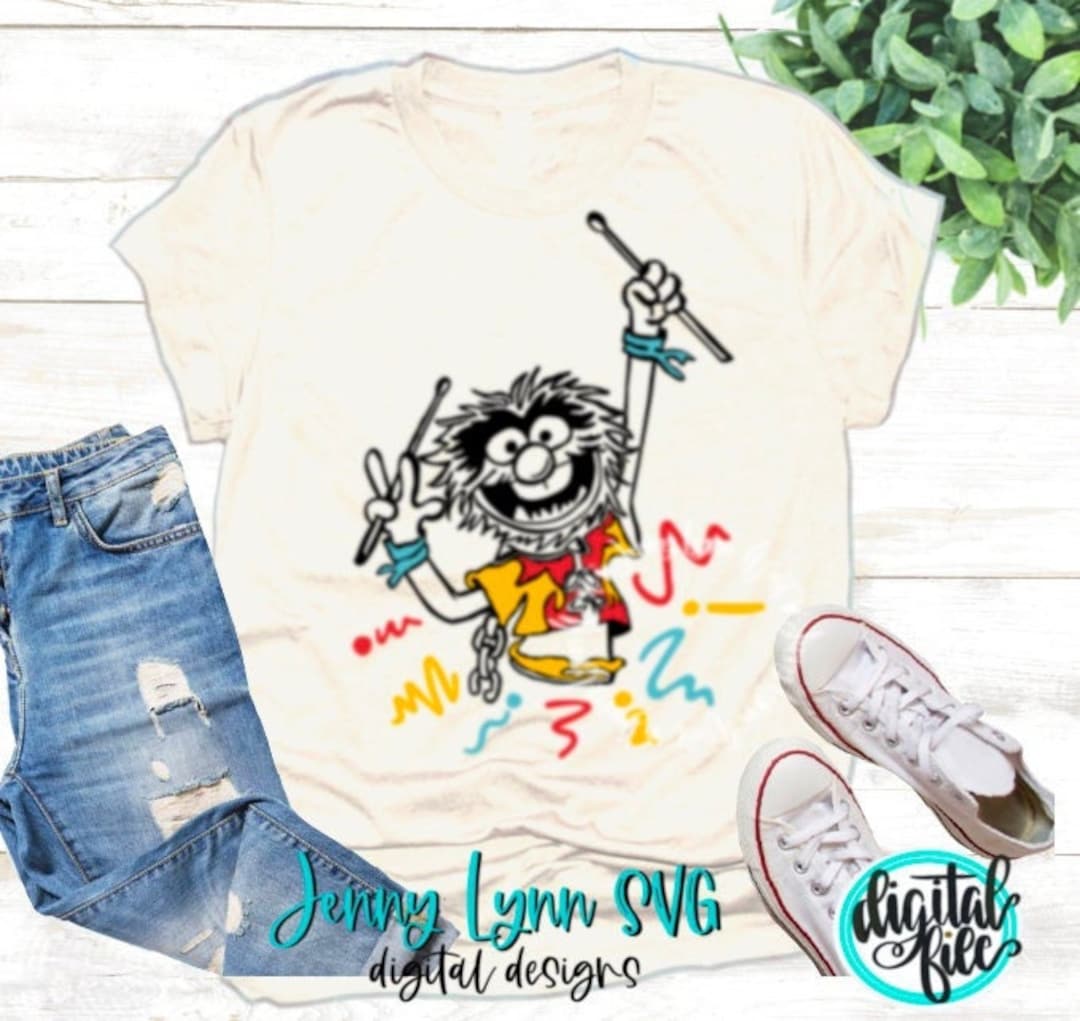 Muppets Animal SVG Muppets Playing Drums Svg DXF Cut File Iron on ...