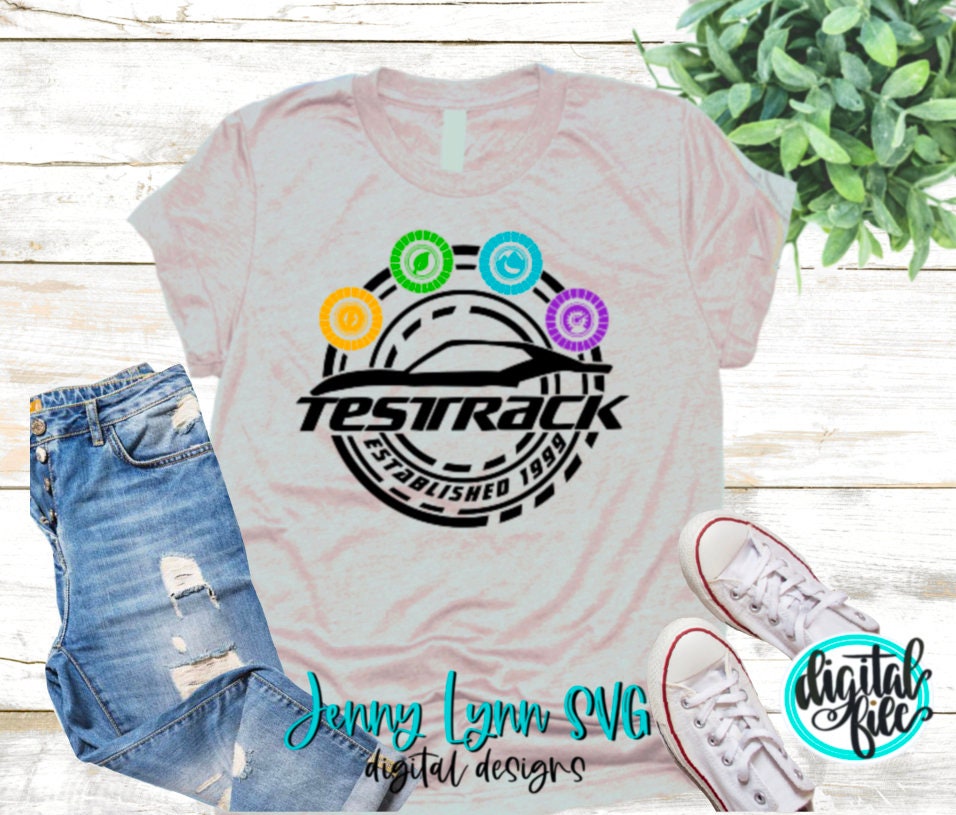 Test Track Ride Epcot Ride SVG Silhouette Cricut Cut File DXF Png ...