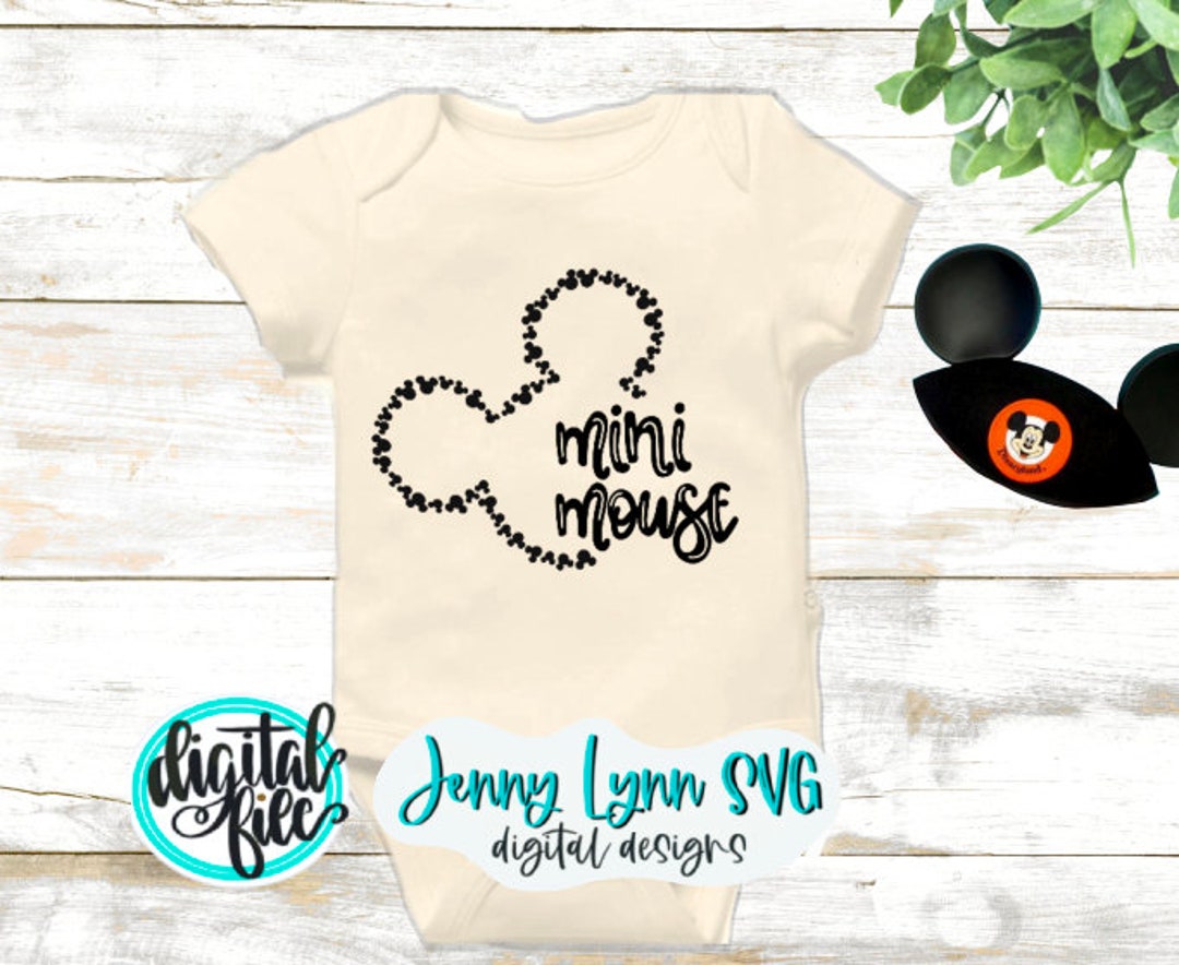 Mini Mouse Mickey Heads Digital File SVG Hand Lettered Mini - Etsy