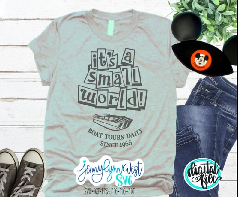Small World SVG Small World Boat Tours SVG Silhouette Cameo - Etsy