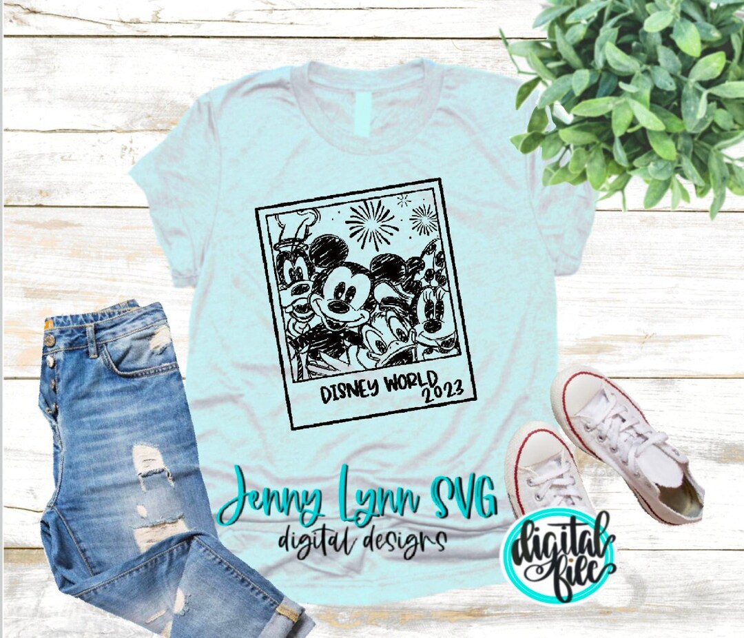 Mickey Mouse Gang Polaroid SVG Disneyworld PNG Dxf Classic Mickey ...