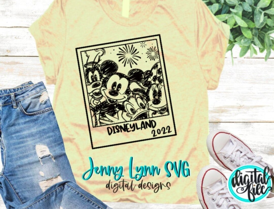 Mickey Mouse Gang Polaroid SVG Disneyland PNG Dxf Classic - Etsy Canada