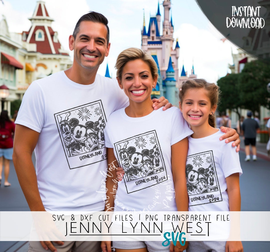 Mickey Mouse Gang Polaroid SVG Disneyland PNG Dxf Classic Mickey ...