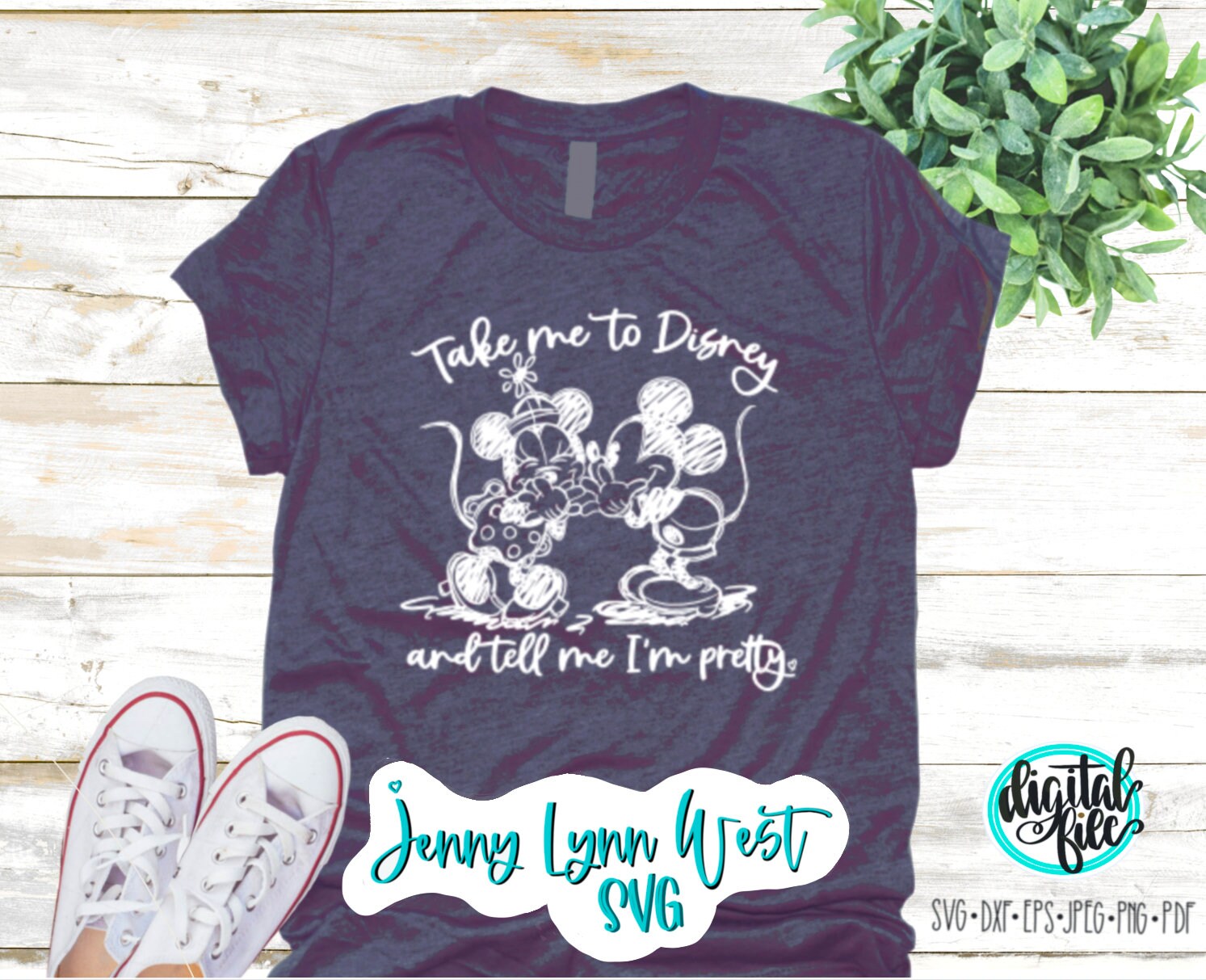 Take Me to Disneyland and Tell Me I’m Pretty Mickey and Minnie Sketch ...