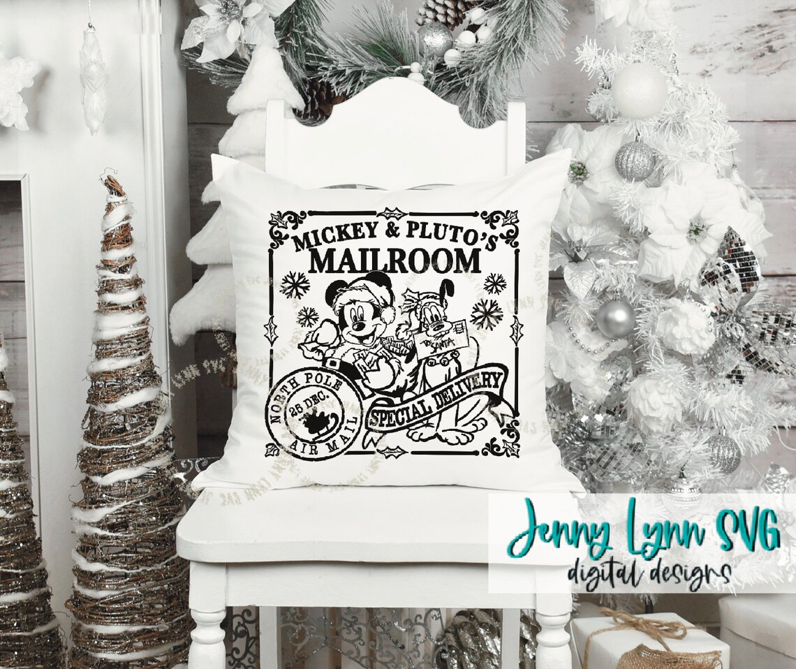 Mickey & Pluto Mailroom SVG Christmas SVG Disneysvg Mickey Mouse ...