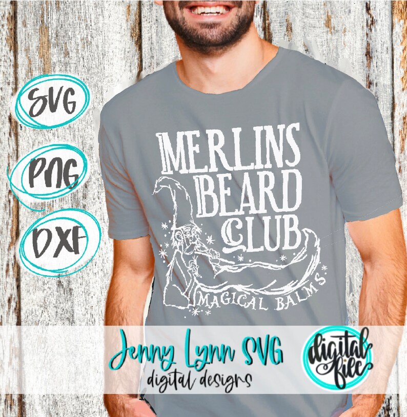 Merlins Beard Club SVG Sword and the Stone Cricut Silhouette - Etsy
