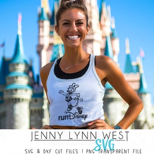 Daisy Duck Rundisney Running Shirt SVG Rundisney Shirt Exercise DXF ...