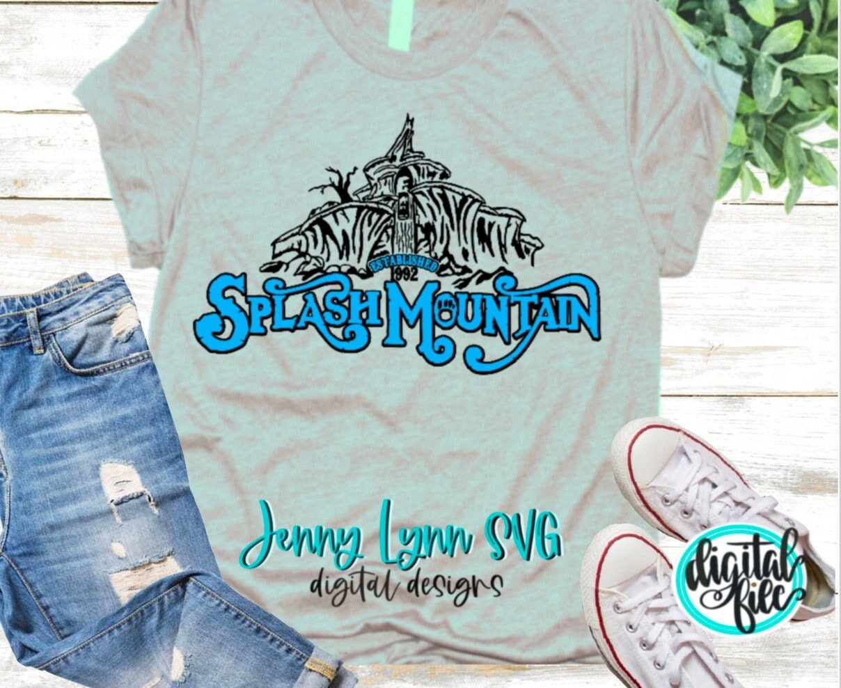 Splash Mountain SVG Digital File Cut File Silhouette Cricut - Etsy