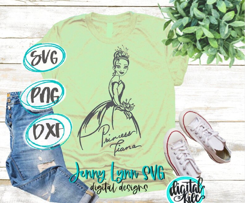 Tiana SVG Princess Sketch Valentines Cricut Cut File Disneysvg ...