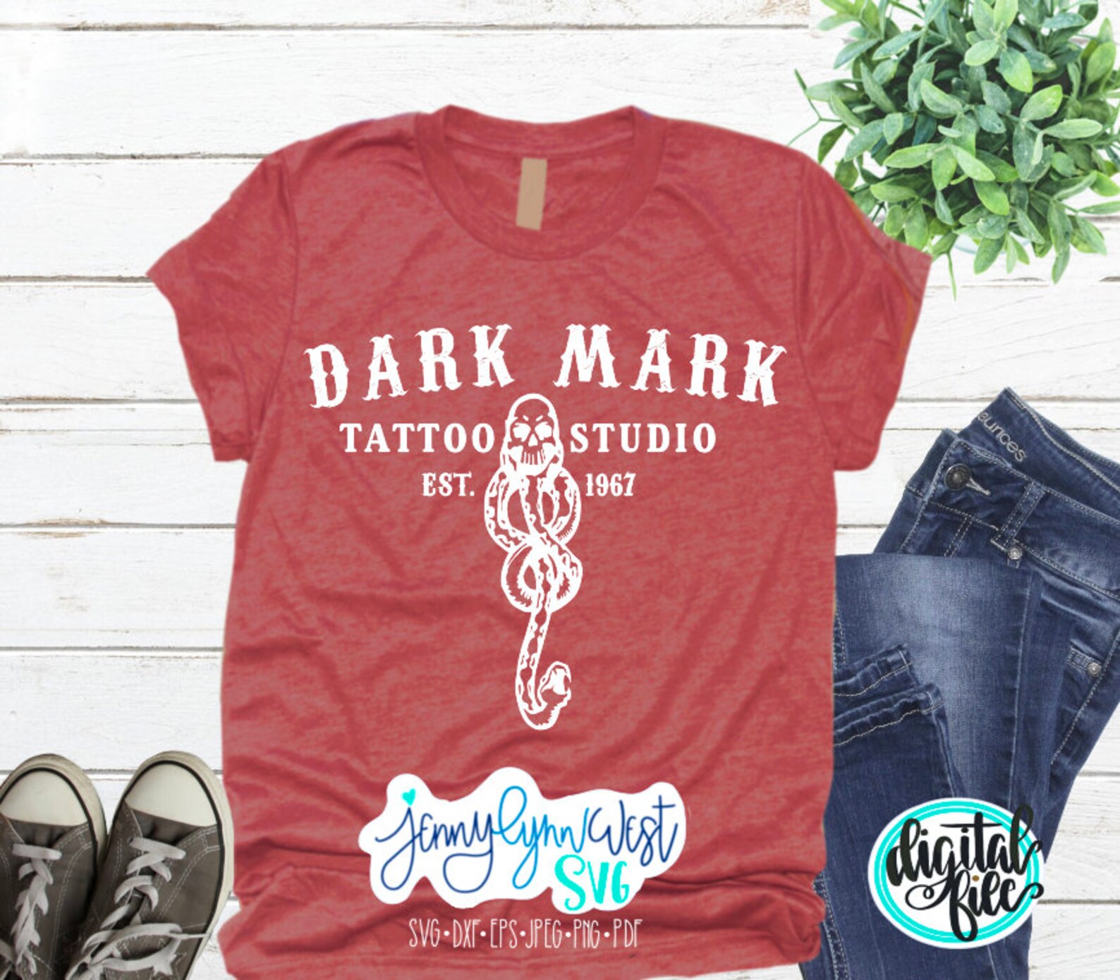 Dark Mark Tattoo Studio SVG Dark Mark Shirt Cricut Design | Etsy Canada