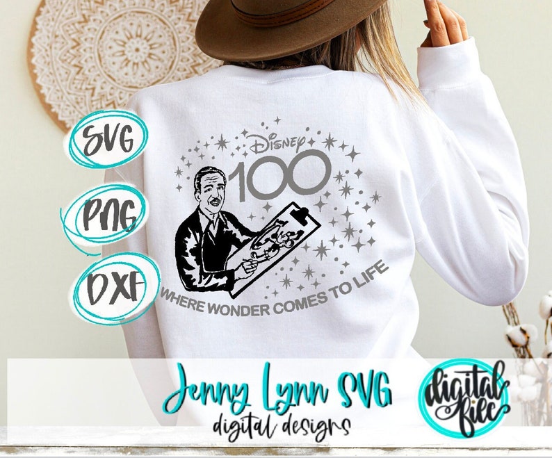 100 Years of Wonder SVG Walt 100 Years Anniversary SVG Dxf - Etsy