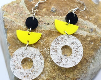Acrylic earrings | Etsy