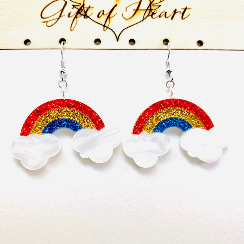 Acrylic Earrings - Etsy
