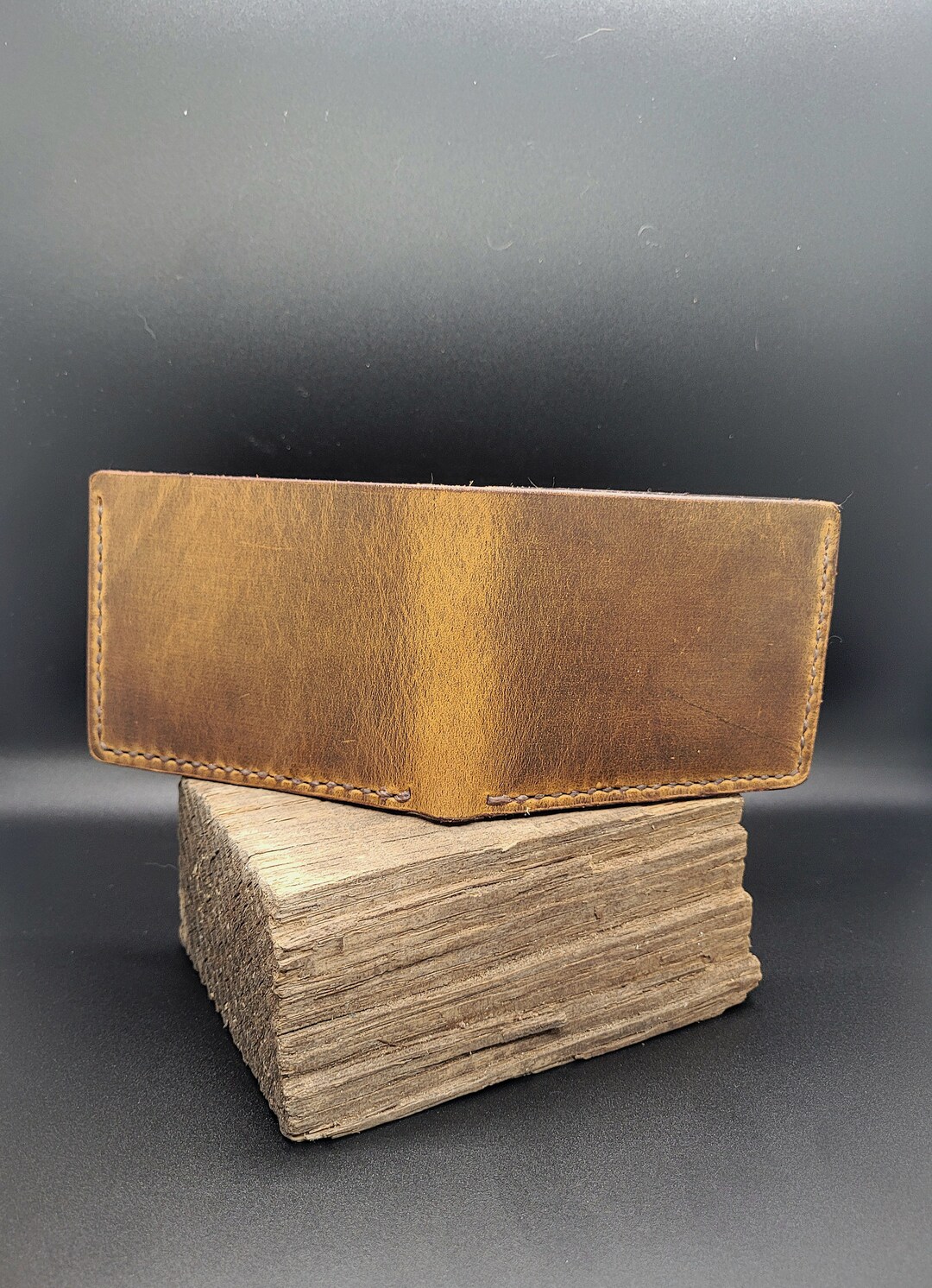 Bison Leather Wallet, Mens Wallet, Minimalist Leather Wallet ...