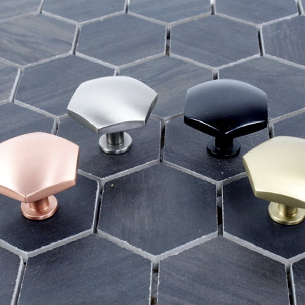 Hexagon Knobs - Etsy UK