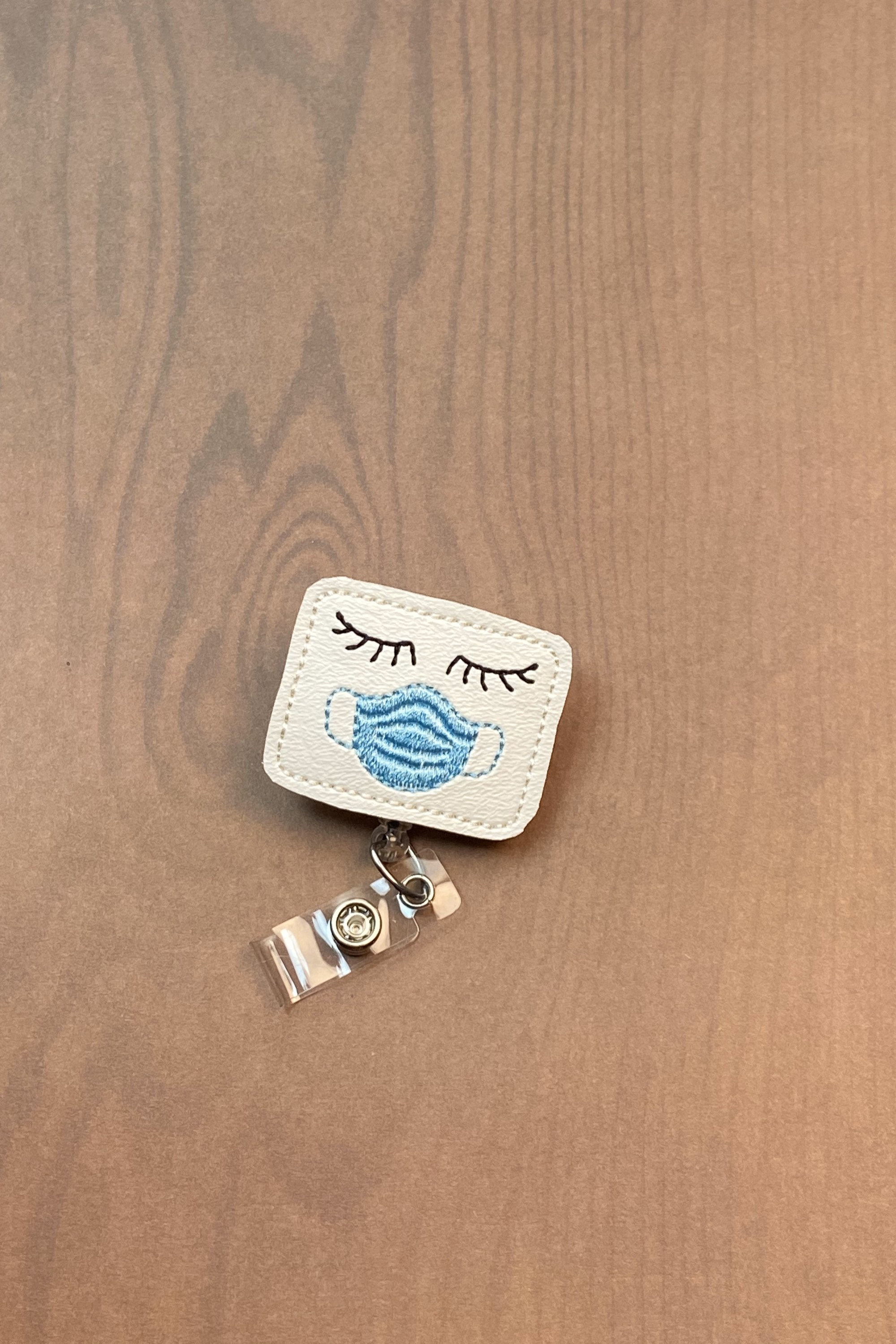 Face Mask Badge Reel Essential Worker Badge Reel Name Badge - Etsy