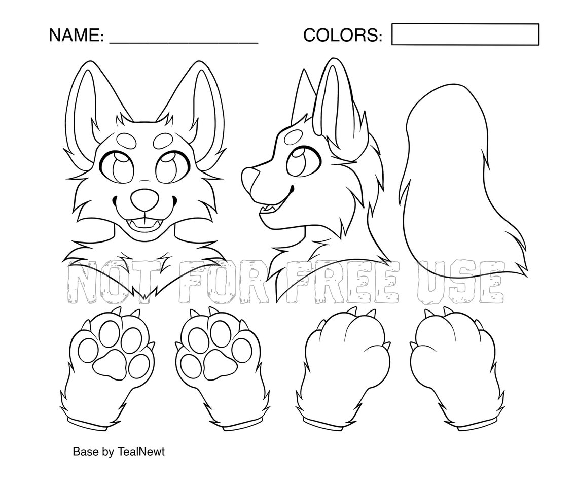Furry Partial Base Pack | Etsy