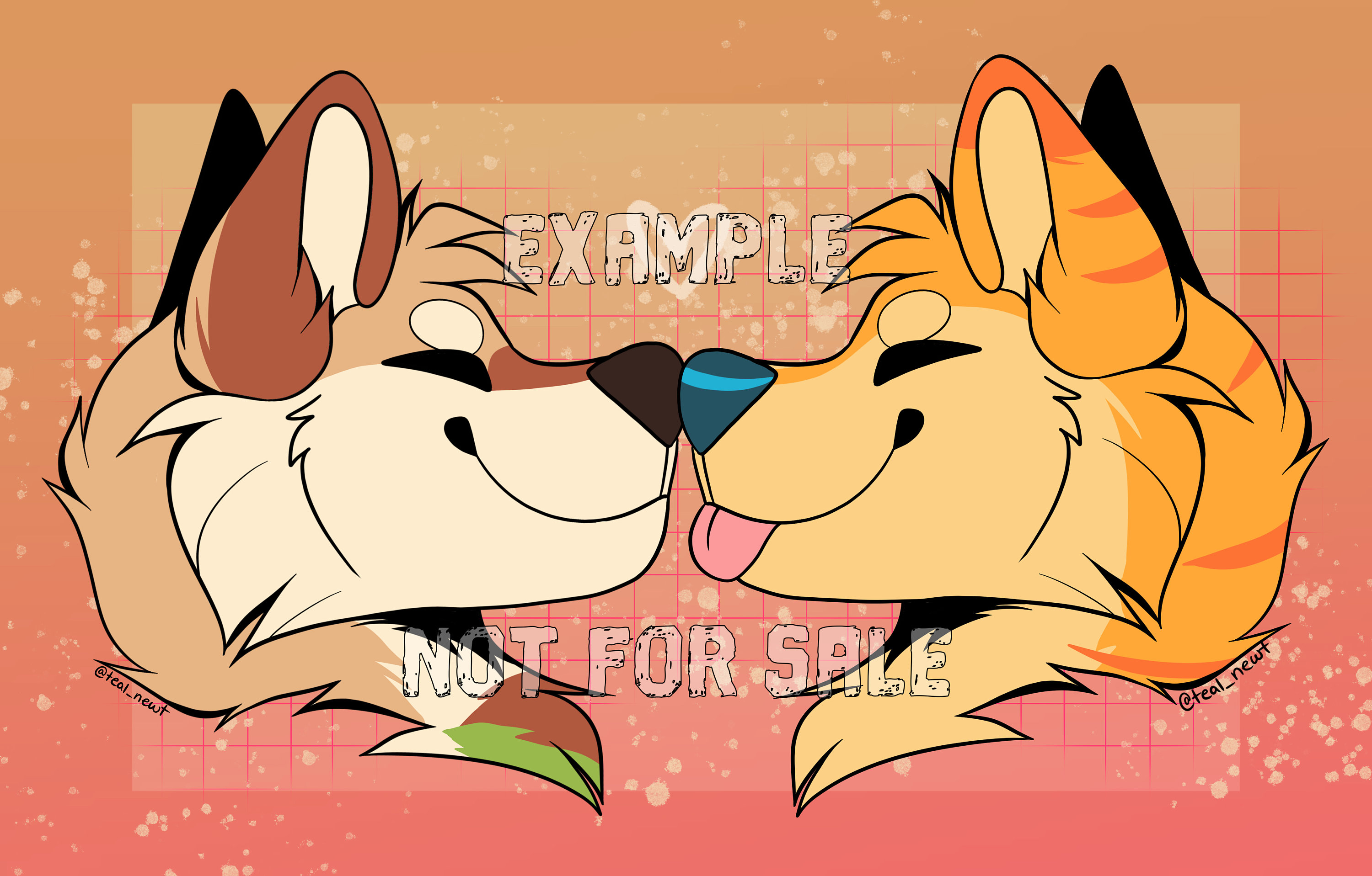 Furry Couple Base _ Furry couple base line art – DFXDX