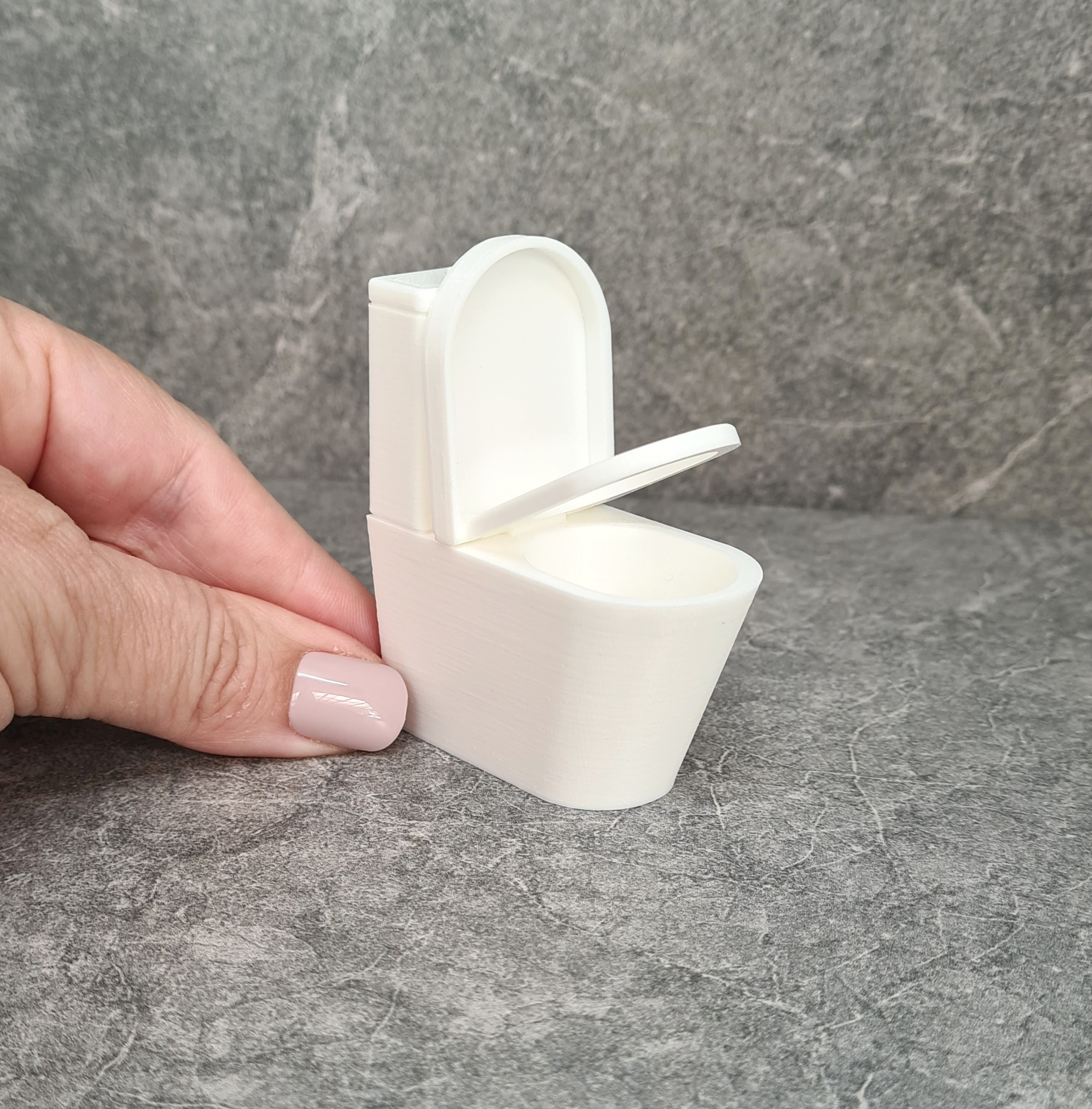 Dollhouse Miniature Toilet, 1:12 Scale, Dollhouse Bathroom Furniture ...