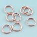 200pcs 8mm/10mm/12mm Mini Split Rings Keyrings Rose Gold O Rings Metal ...