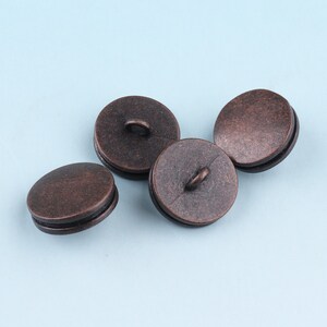 Round Buttons 6 Pcs 15 Mm Copper Buttons Vintage Buttons Large Blazer ...