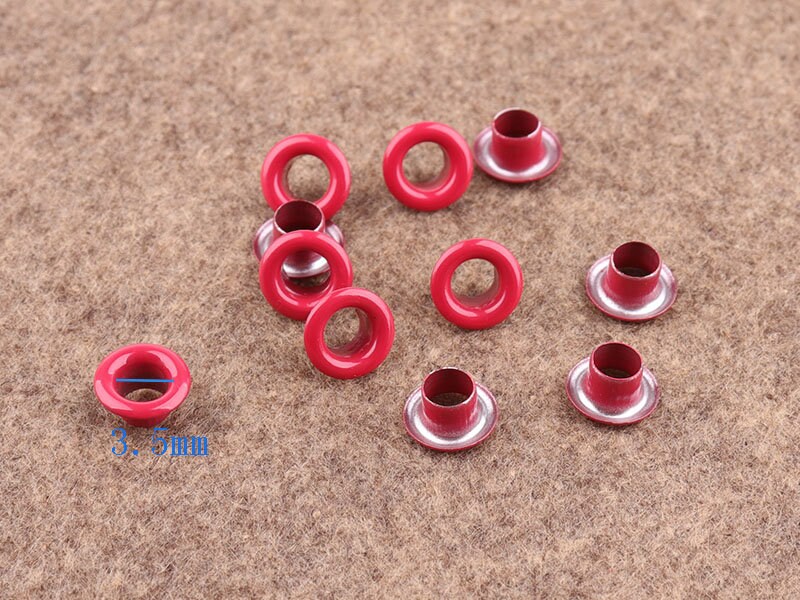 100pcs 3.5mm Mini Red Eyelets Round Grommet Eyelets for Sewing - Etsy UK