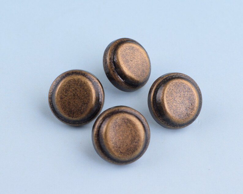 5pcs 10mm Antique Bronze Buttons Metal Buttons Shank Buttons - Etsy