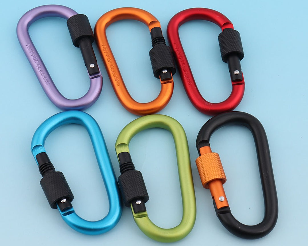 Colorful Carabiner Key Fob Carabiner 78*41mm Personalized Keychain ...