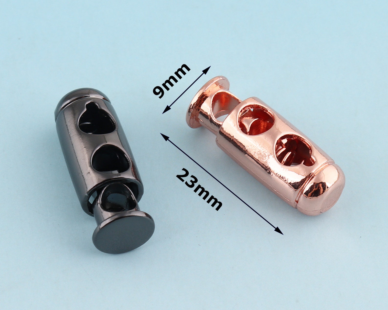 Rose Gold Metal Cord Lock 4pcs 4.5mm Toggle Cord Stopper Cord | Etsy